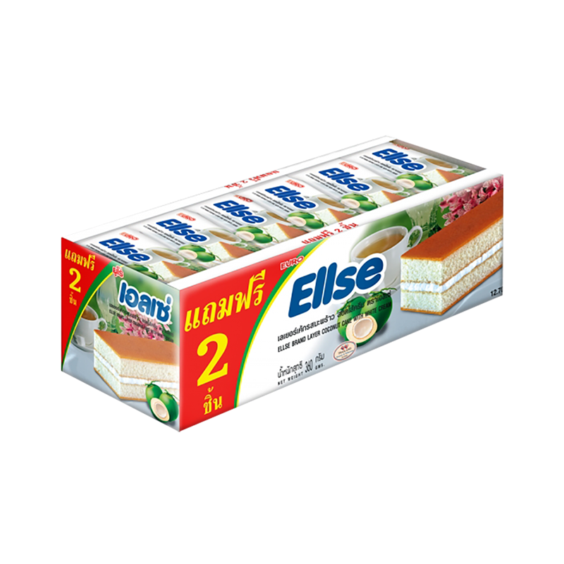 Makroclick | ELLSE LAYER COCONUT CAKE 15G.X24