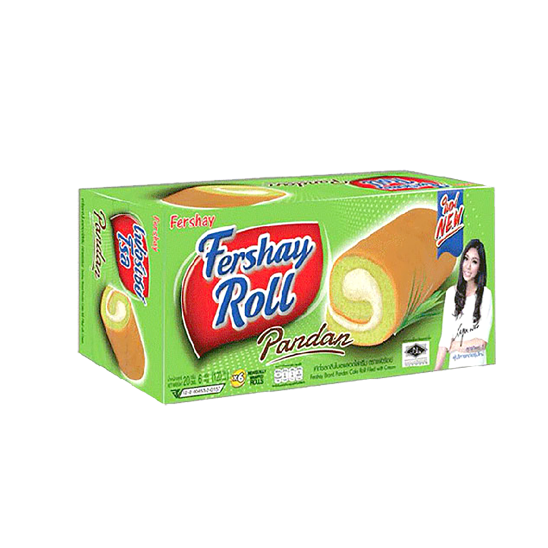 Makroclick | FERSHAY ROLL PANDAN FLAVOUR CAKE ROLL CREAM 20GX12