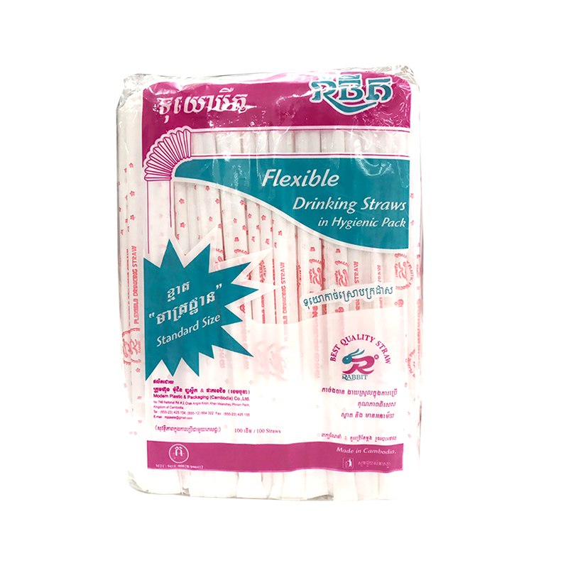 Makroclick | RABBIT DRINKING STRAW 100PCS*1