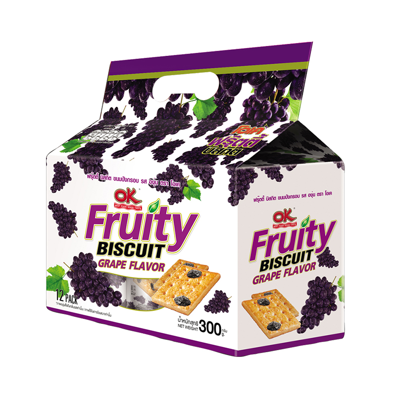Makroclick | OK FRUITY BISCUIT GRAPE 300GX1