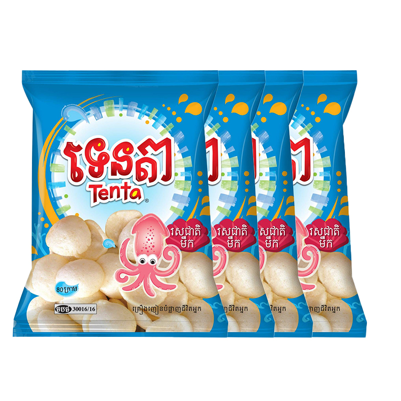 Makroclick | RINBEE TENTA SQUID CHIPS CRACKER 80GX4
