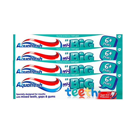 Makroclick | AQUAFRESH KID TOOTHPASTE BIG TEETH 50ML*4