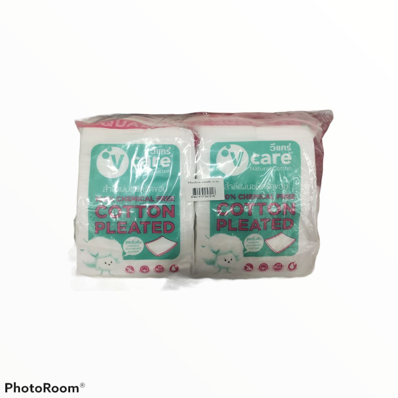 Makroclick | V-CARE COTTON EMBOSS PAD 100'sX6