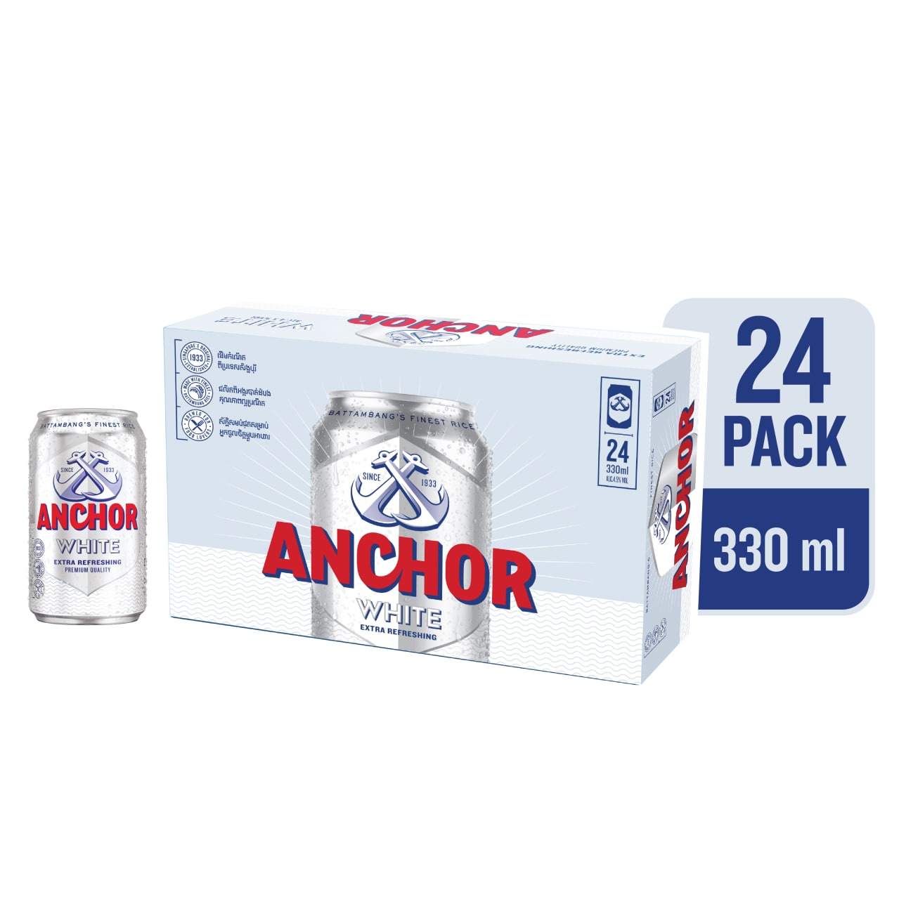 Makroclick | ANCHOR WHITE BEER CAN 330MLx24
