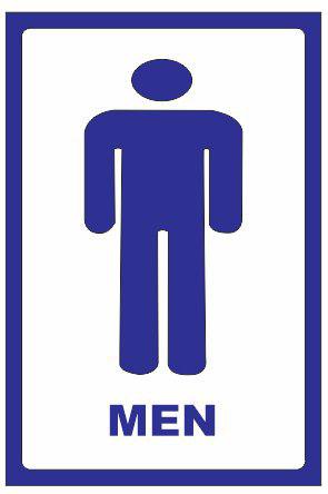 Makroclick | Signage WC Men 10x15cm*1PCS