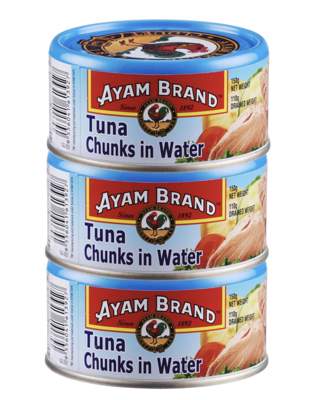 Makroclick | AYAM TUNA CHUNKS IN WATER 150GX3