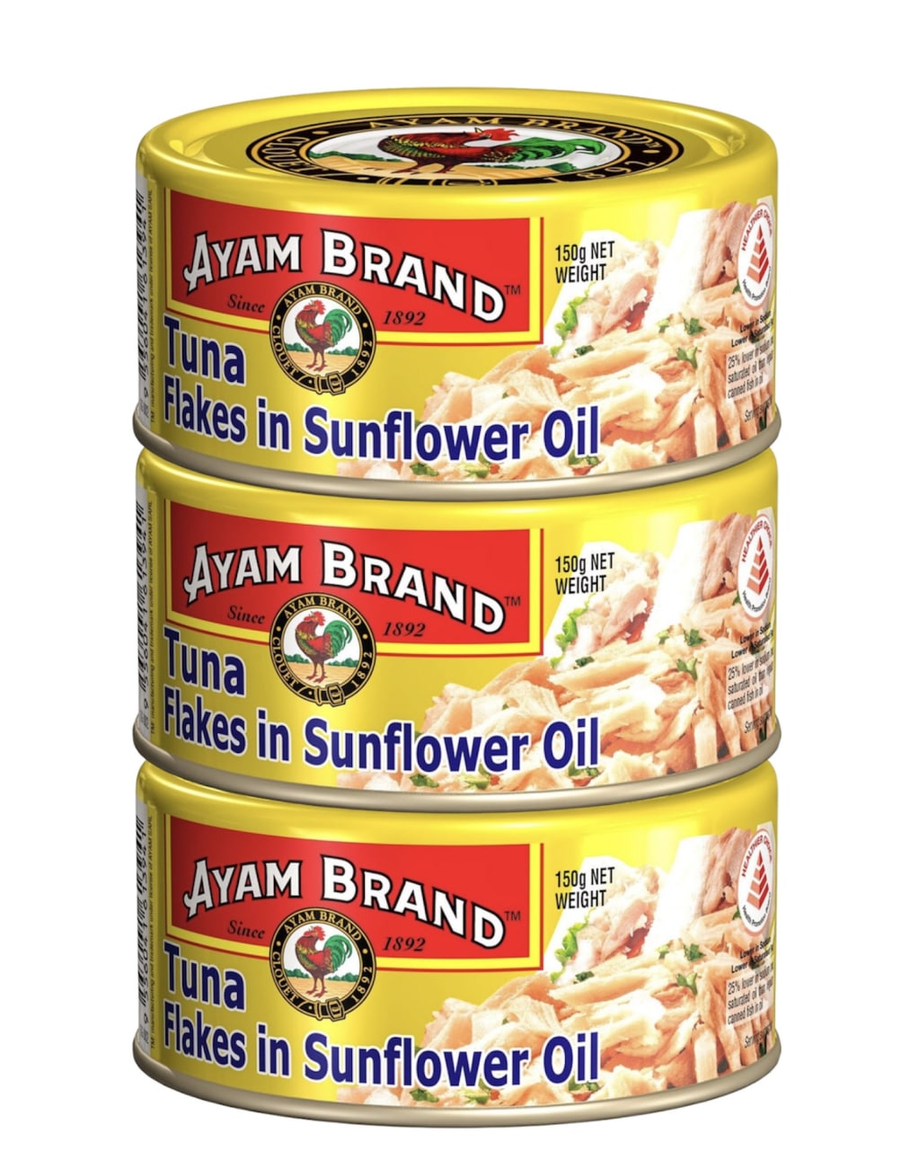 Makroclick | AYAM TUNA FLAKES SUNFLOWER OIL 150GX3