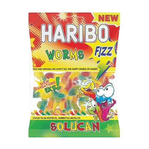 Makroclick | HARIBO WORMS SOUR GUMMY 80GX1