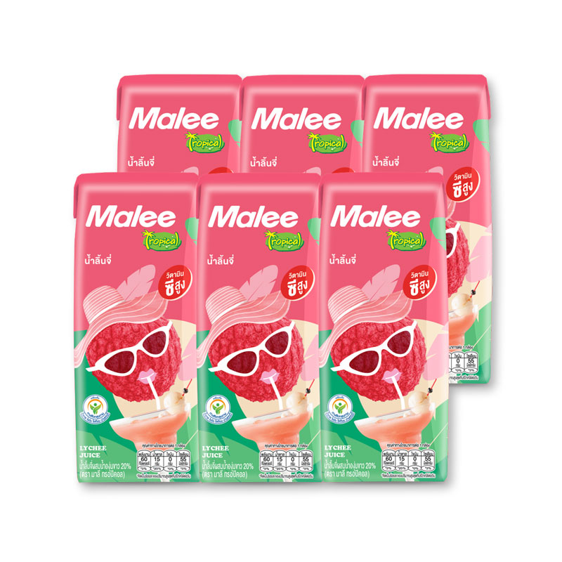 Makroclick | MALEE TROPICAL LYNCHEE JUICE 20%180MLX6