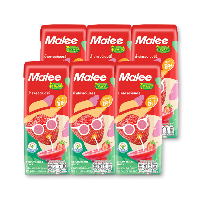 Makroclick | MALEE STRAWBERRY20% JUICE 180MLX6
