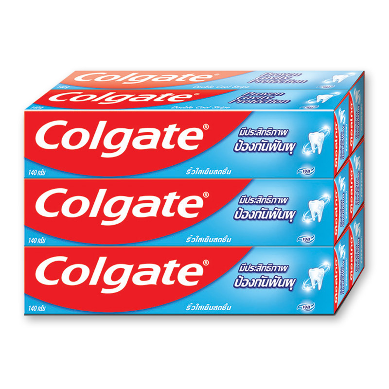 Makroclick | COLGATE DOUBLE COOL STRIPE TOOTHPASTE 140GX6