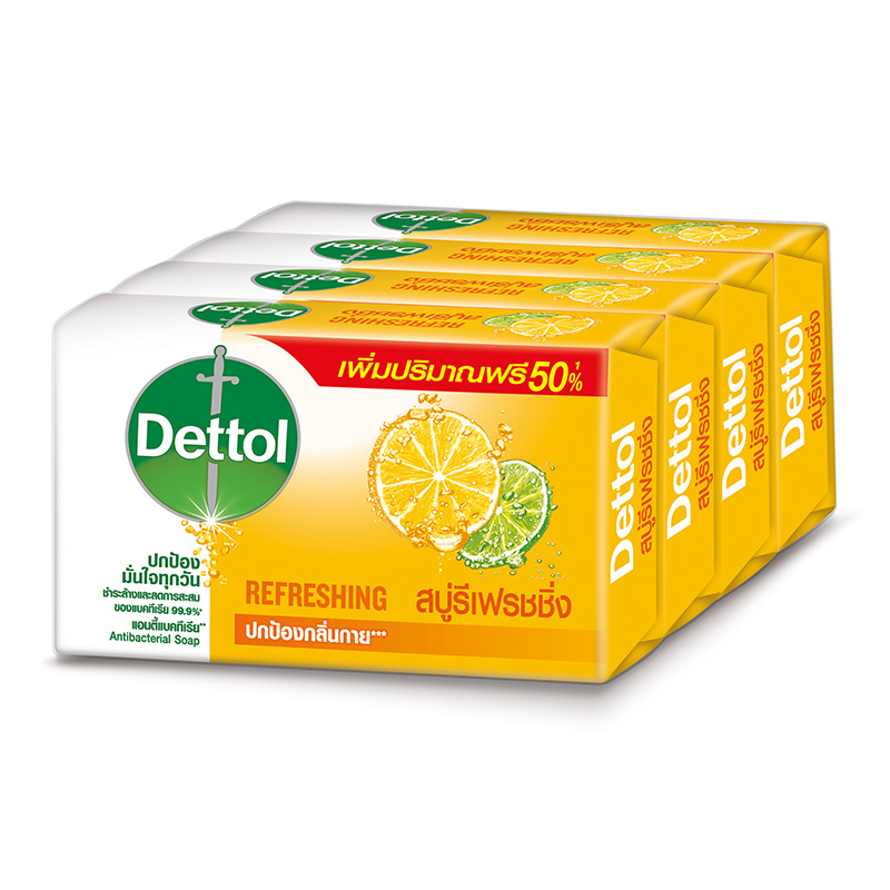 Makroclick | DETTOL BAR SOAP REFRESHING 100GX4