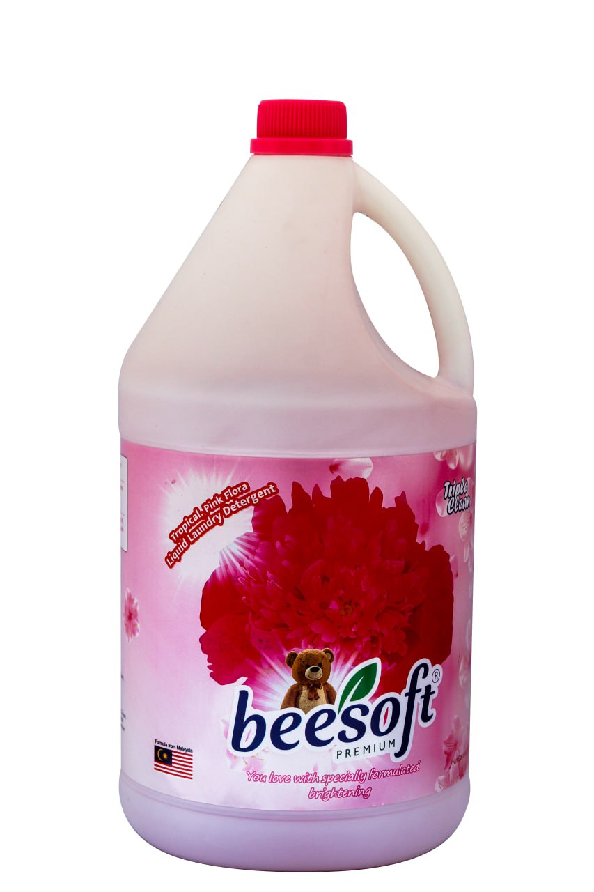 Makroclick | BEESOFT LIQUID DETERGENT PINK FLORA 3.6L*1