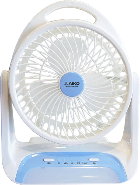 Makroclick | AIKO RECHARGABLE FAN #KN-2816U BLUE/PINK COLOR
