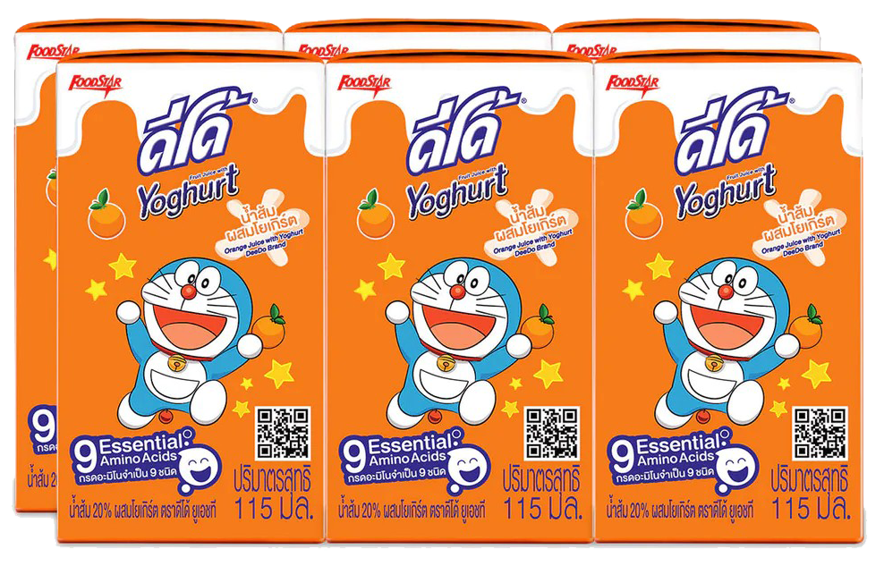 Makroclick | Deedo Yoghurt Orange 115ml*6