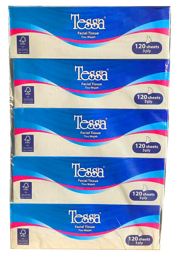 Makroclick | TESSA FACIAL TISSUE BOX 120S X5