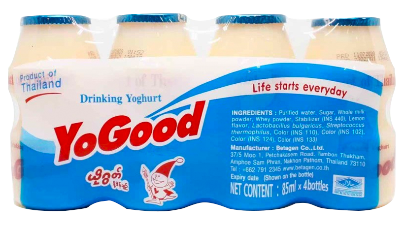 Makroclick | YOGOOD DRINKING YOGURT LOW FAT 85ML*4