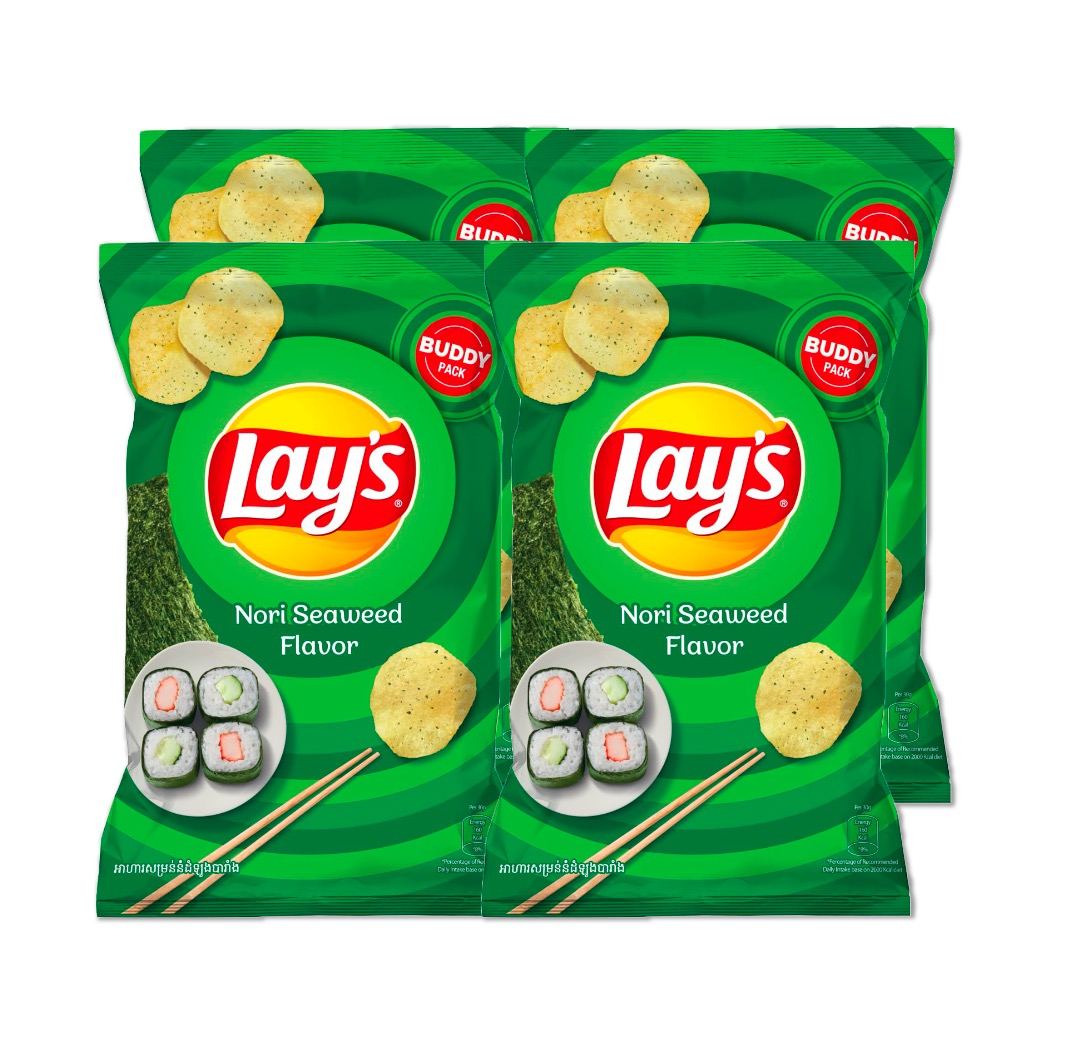 Makroclick | LAY'S POTATO CHIPS SEAWEED 80GX4