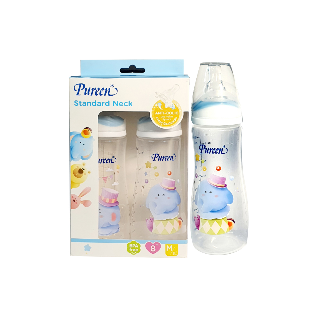 Makroclick | PUREEM ELEPHANT PP BABY MILK BOTTLE 8 OZ.x2PCS