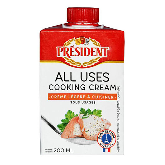 Makroclick | PRESIDENT 18%FAT COOKING CREAM 200ML*1