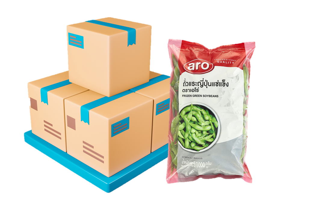 Makroclick | ARO FROZEN GREEN SOYBEAN 1KGX50PACK (5CARTON)