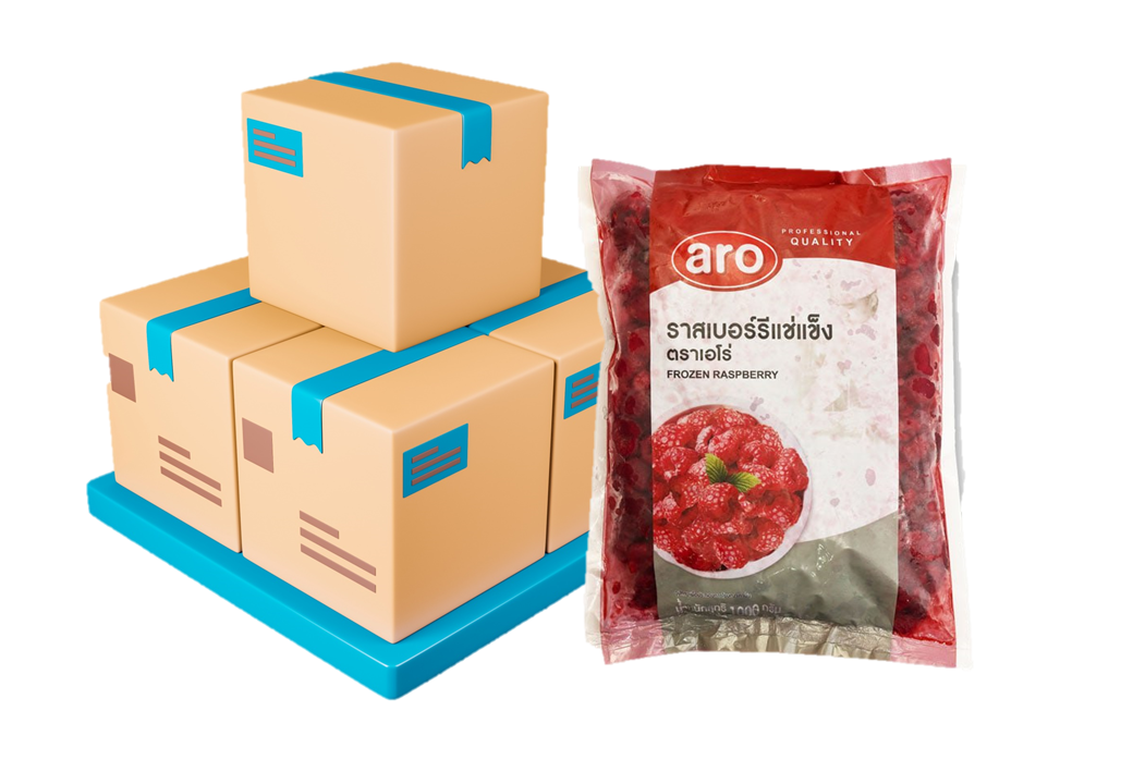 Makroclick | ARO FROZEN RASPBERRY 1KG*50PACK (5CARTON)