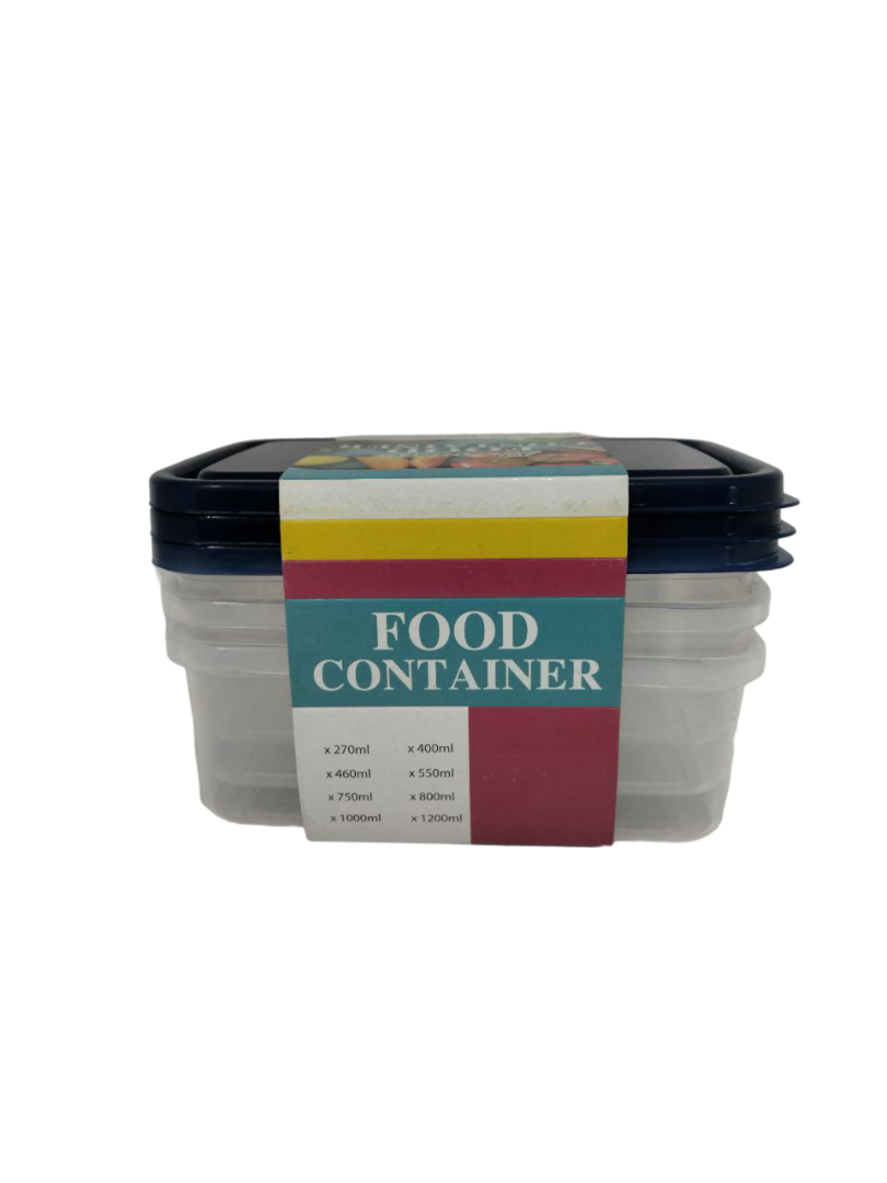 Makroclick | BEE RECTANGLE FOOD BOX 800ML#769*3