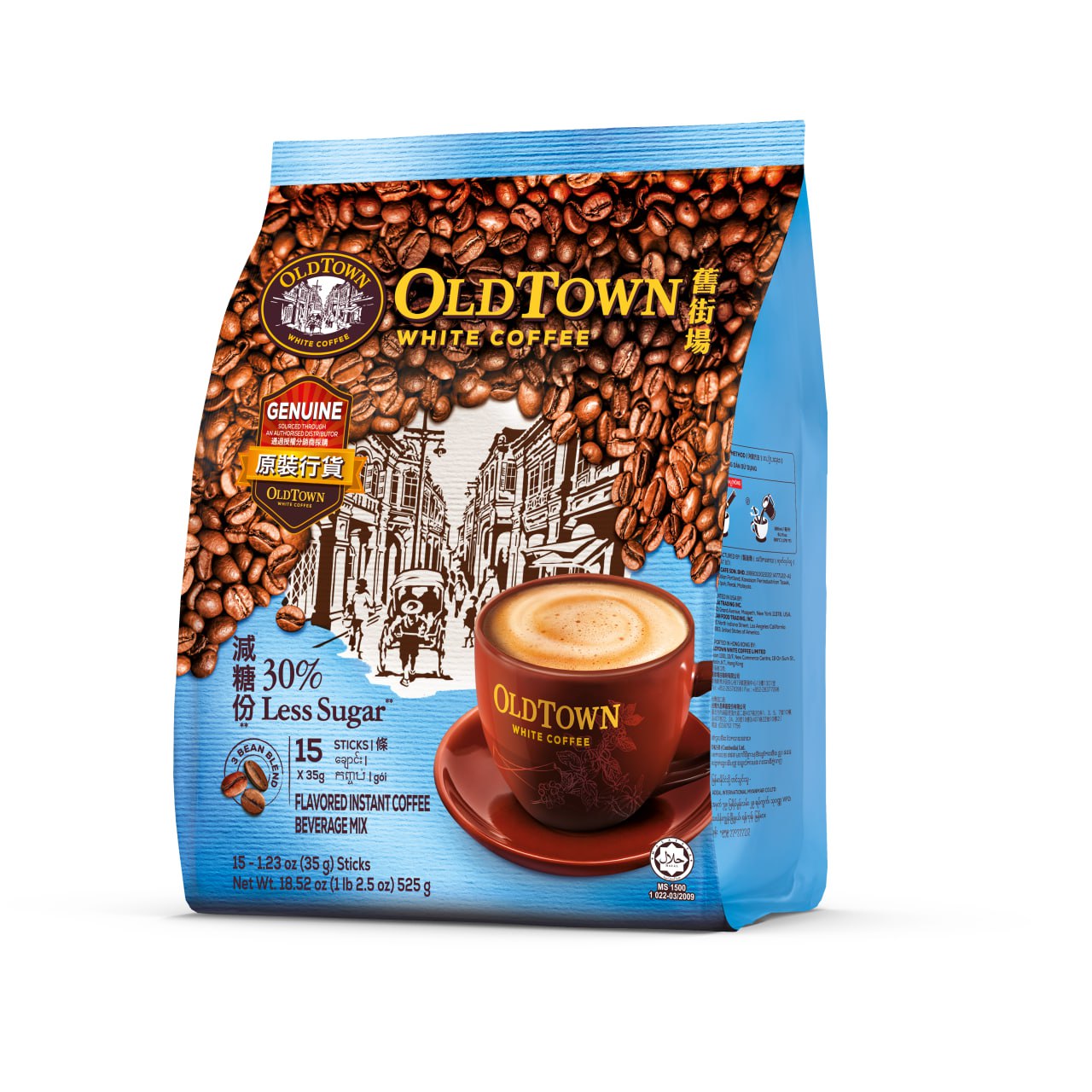 Makroclick | OLDTOWN INSTANT COFFEE LESS SUGAR 35G*15STICK