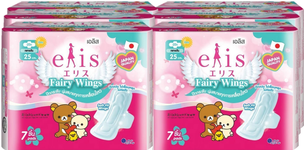 Makroclick | ELIS FAIRY WING DAY SANITARY PAD 25CM 7PCSX6