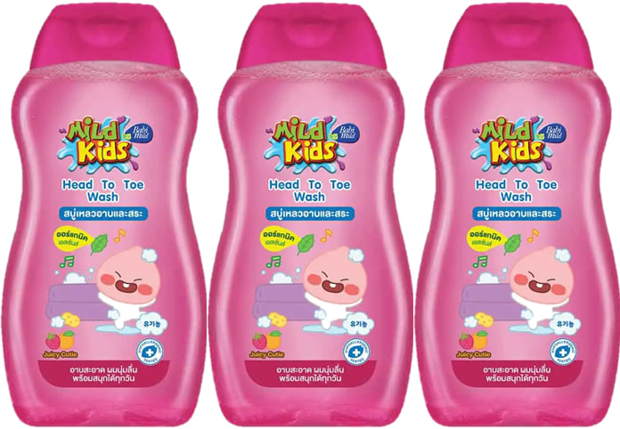 Makroclick | BABI MILD KIDS HEAD TO TOE WASH PINK 200MLX3