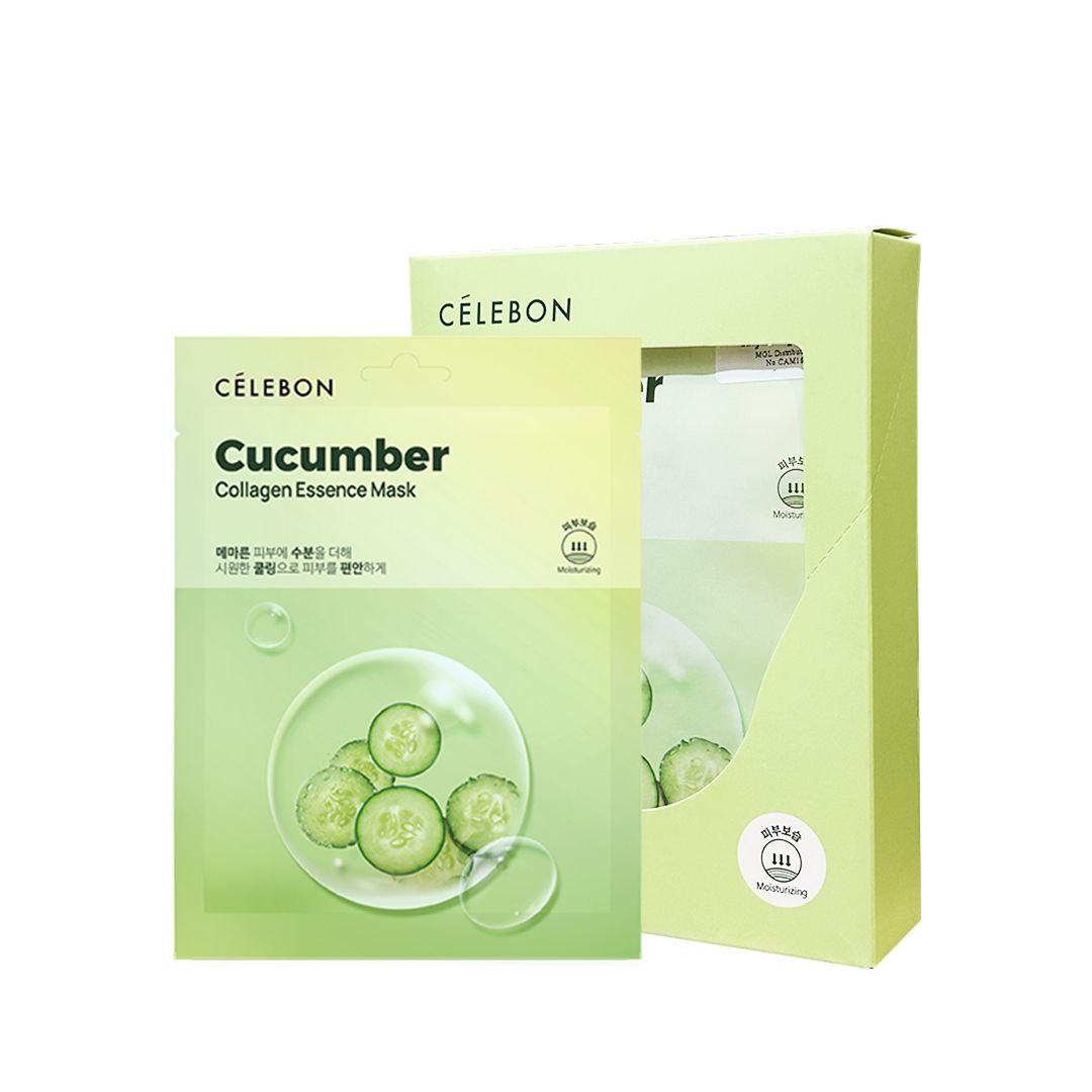 Makroclick | CELEBON COLLAGEN ESSENCE MASK CUCUMBER 23GX10PCS