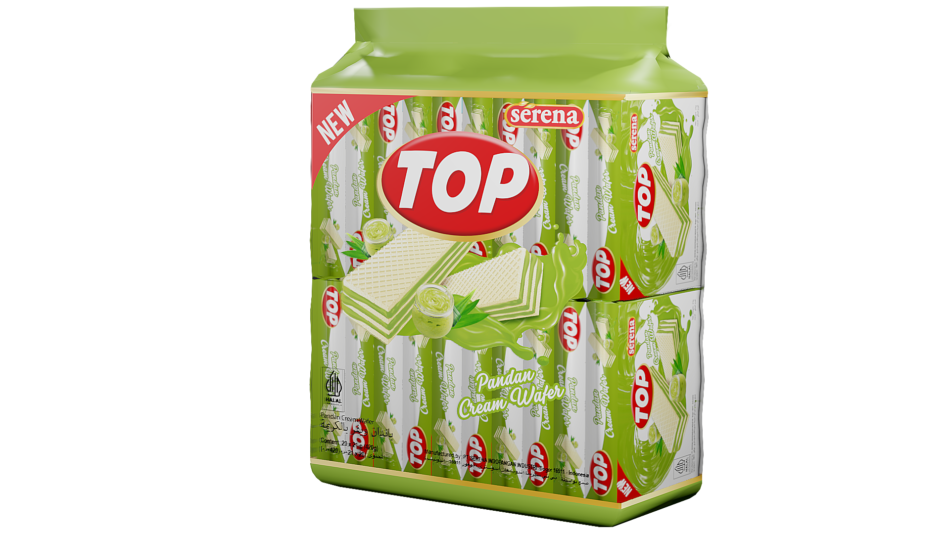 Makroclick | TOP PANDAN CREAM WAFER 21GX20
