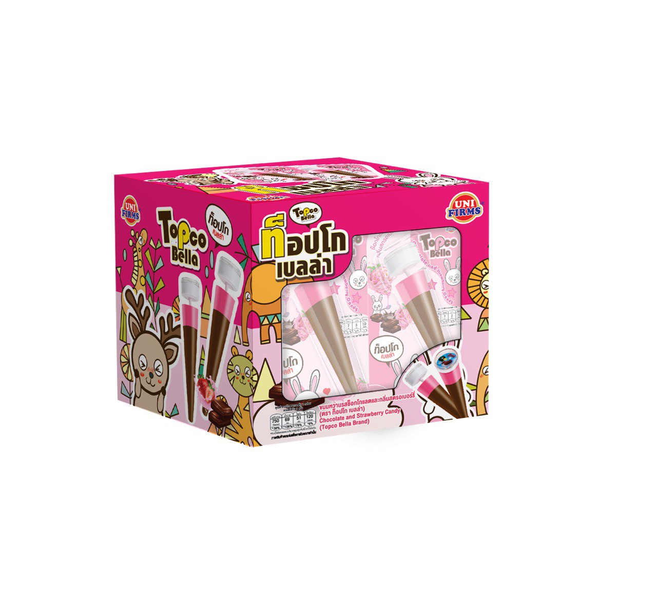 Makroclick | TOPCO BELLA CHOCO-STRAW 10.5GX12