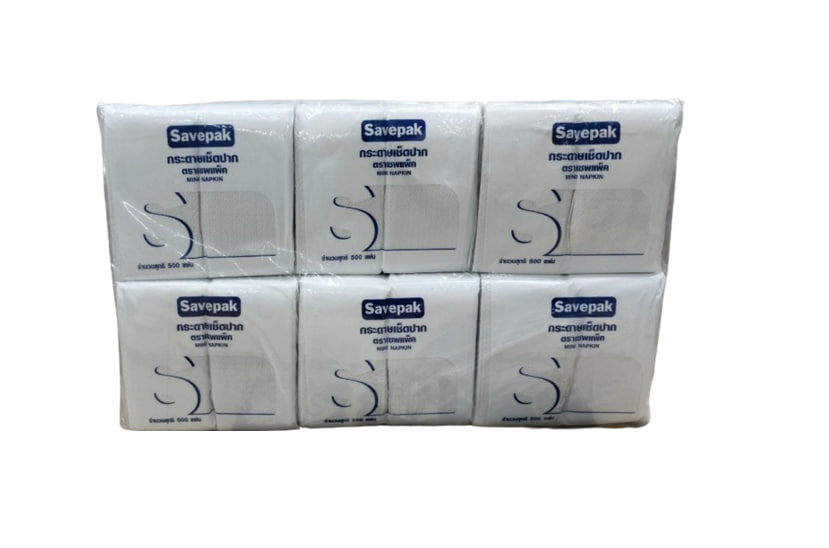Makroclick | SAVEPAK NAPKIN 500 PCSX6 WHITE