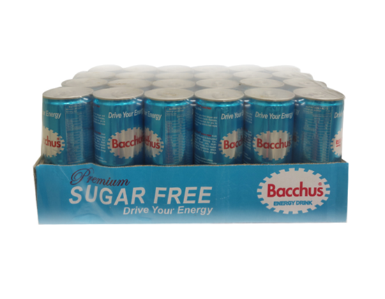 Makroclick | Bacchus Sugar Free Energy Drink 250ML*24