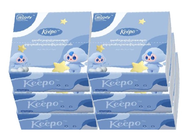Makroclick | KEEPO POP-UP MINI FACIAL TISSUE 90SHEET*6
