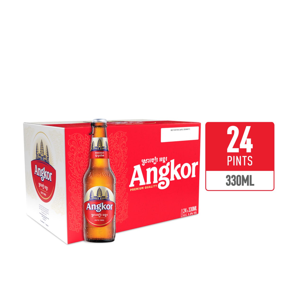 Makroclick | ANGKOR BEER PINT 330MLX24