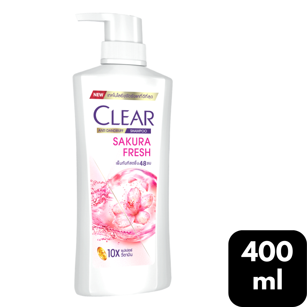 Makroclick | CLEAR SHAMPOO SAKURA FRESH ANTI=DANDRUFF 400MLX1