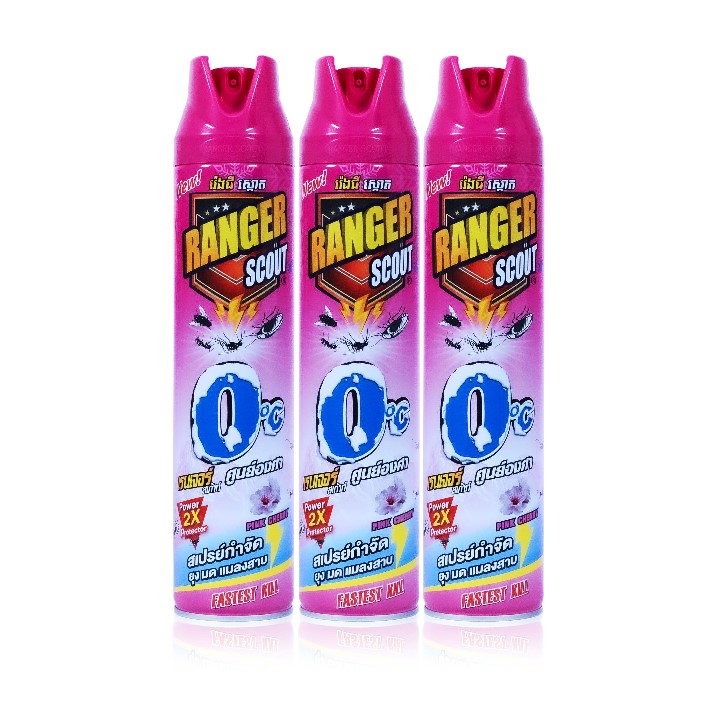 Makroclick | ថ្នាំបាញ់មូស RANGER CHERRY 600mlx3