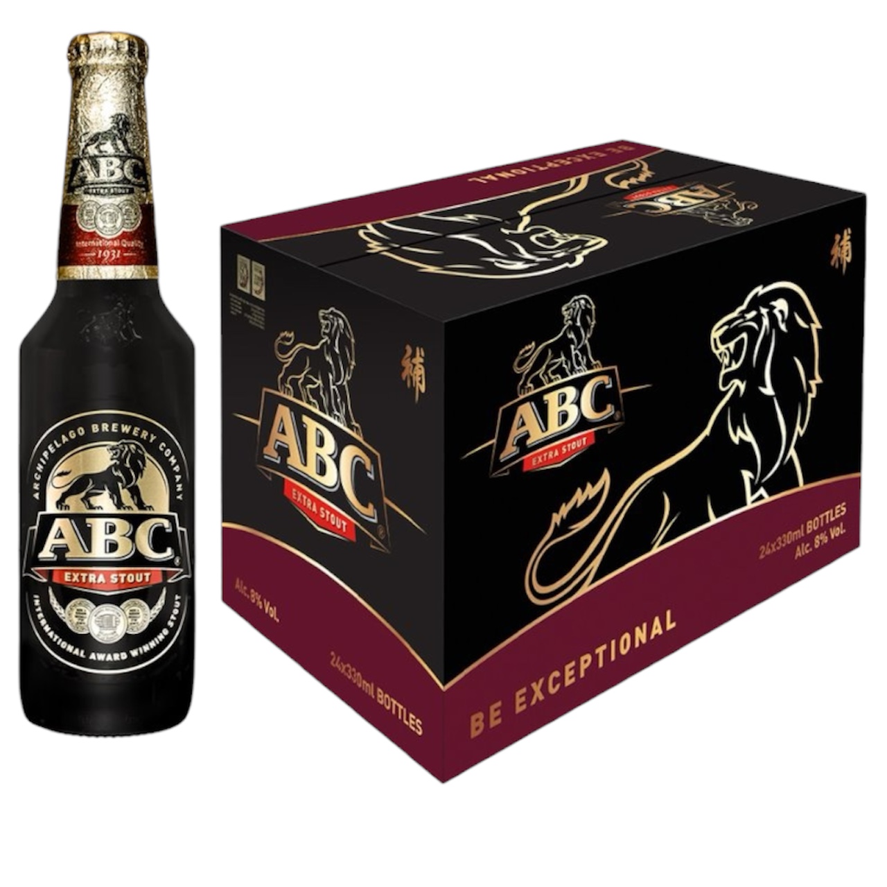Makroclick | ABC BEER PINT 330MLX24