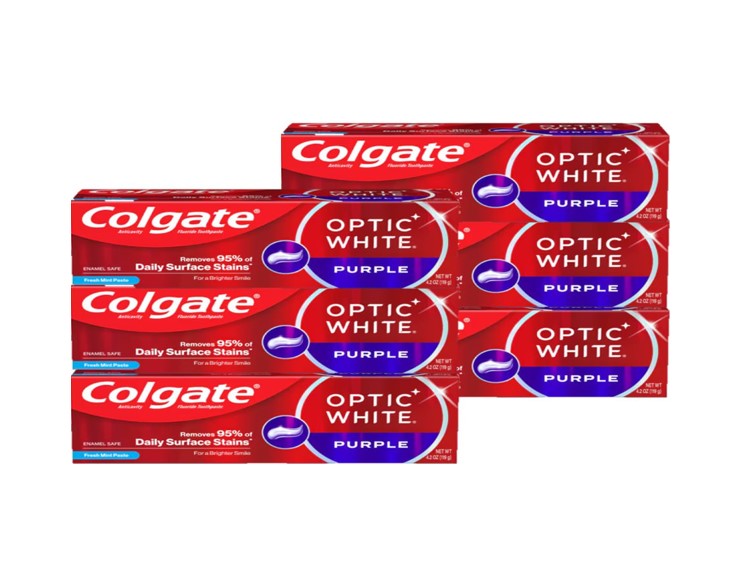 Makroclick | COLGATE TOOTHPASTE OPTIC WHITE PURPLE 100GX6