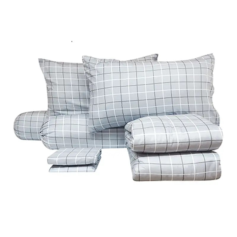 Makroclick | Momento micro bed sheet scott grey 6 ft+blanket