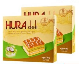 Makroclick | Hura Pandan-Coconut layer cake 168g x 1