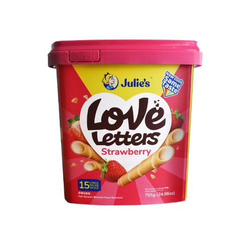Makroclick | Julie's Love Letter wafer strawberry favor 360g x 1