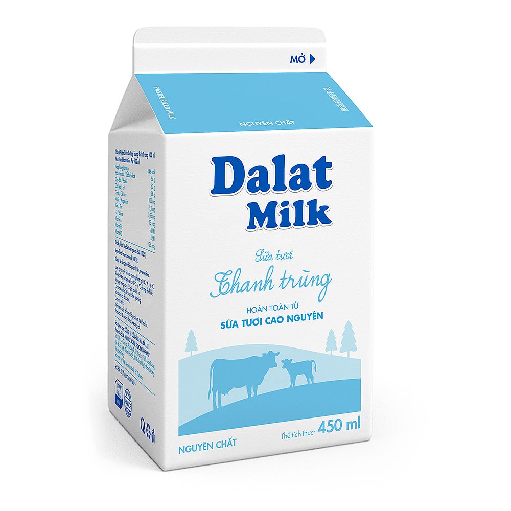 Makroclick | DALAT PASTEURIZED MILK 450ML